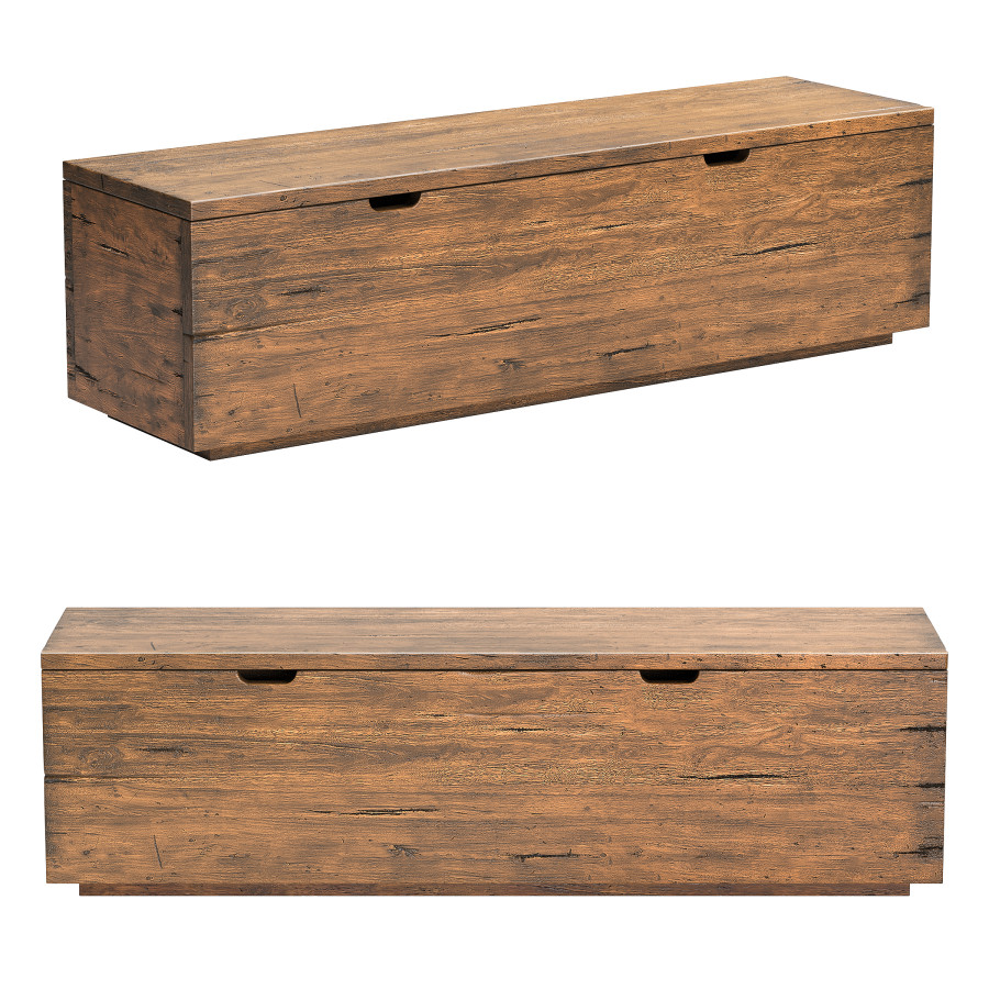 Pottery Barn Parkview Reclaimed Wood Trunk - 3D Model for Corona