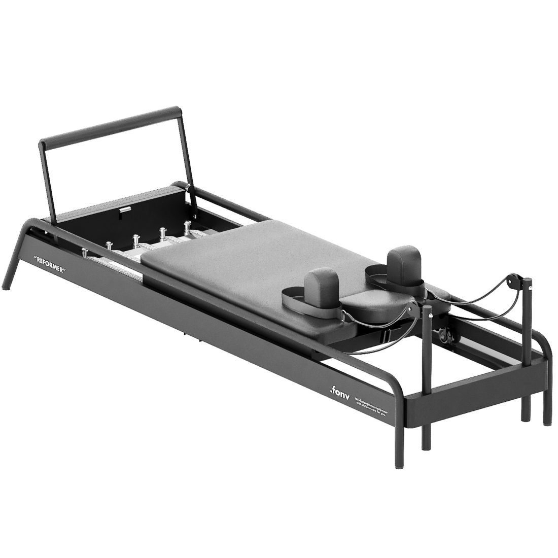 Pilates Exercise Machine .fonv Reformer Profession 3D Model for VRay ...