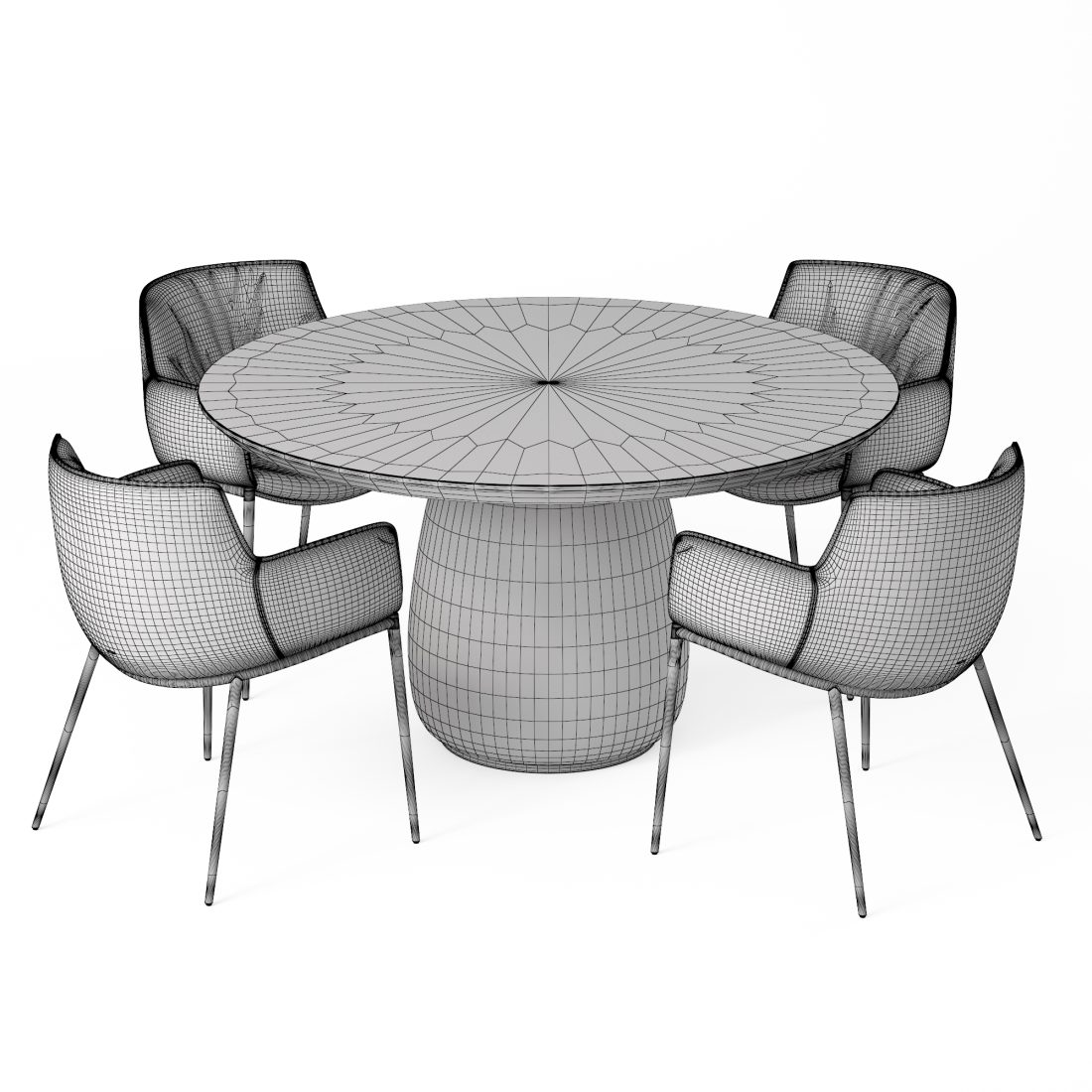 Cattelan Italia Botero And Rhonda Chair 3D Model for VRay, Corona | CGMood