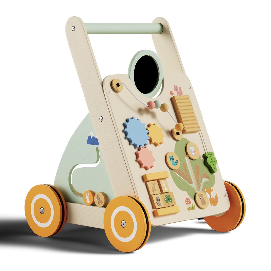 Wooden Toddler Walker 3D Model for VRay, Corona | CGMood