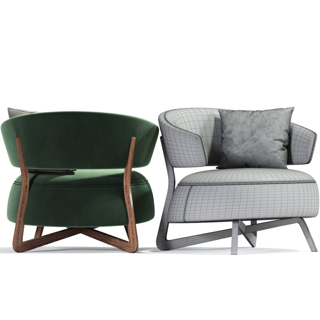 Etro Diana Lounge Chair 3D Model for VRay, Corona | CGMood