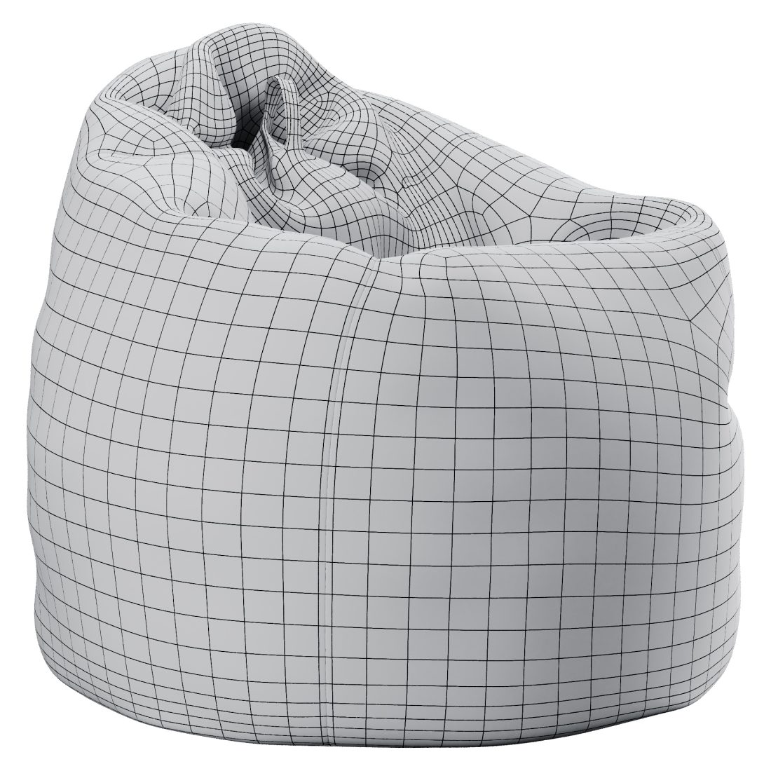 Bean Bag - 3D Model for VRay, Corona