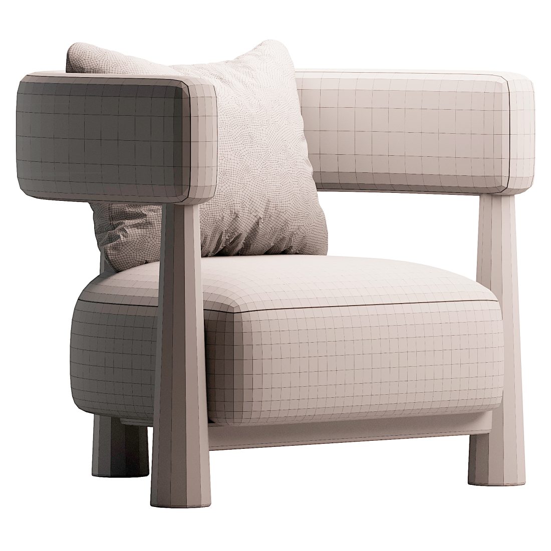Contemporary Oair Italian Armchair 3D Model for Corona | CGMood