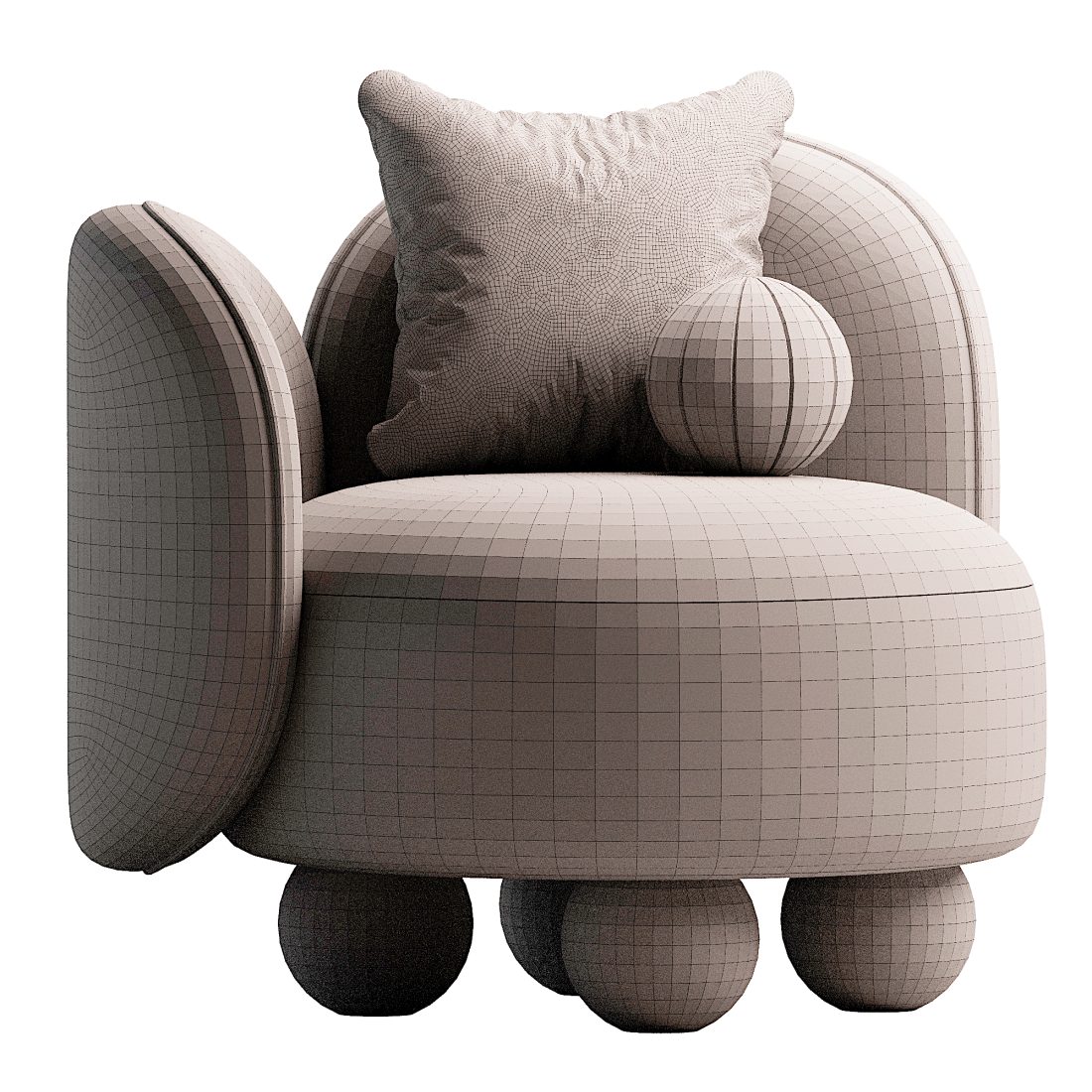 Manon Armchair 3D Model for Corona | CGMood
