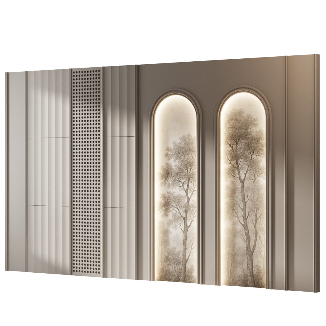 Decorative V61 Wall Panels 3D Model for VRay, Corona | CGMood