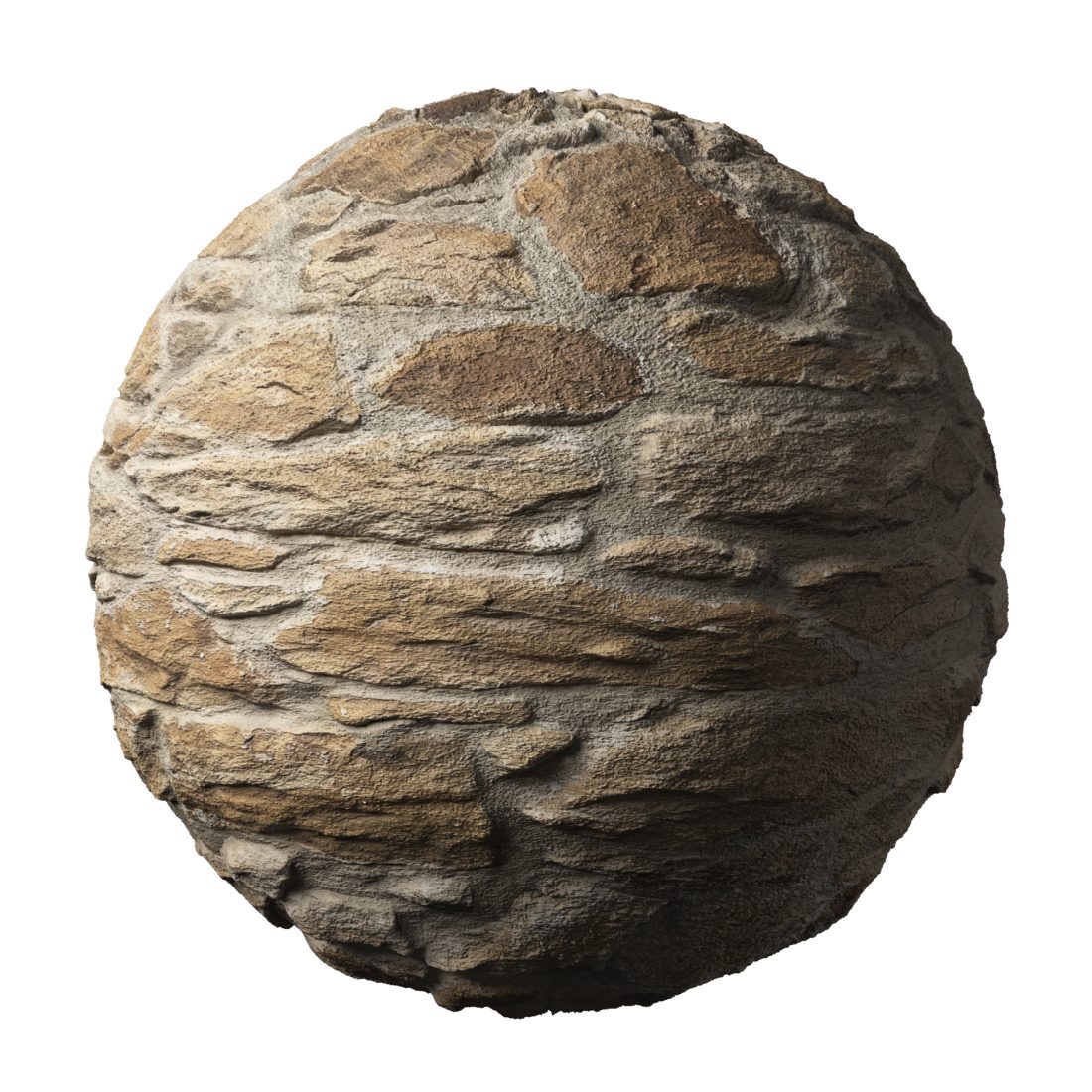 Stone Wall 37 - 3D Model for VRay, Corona