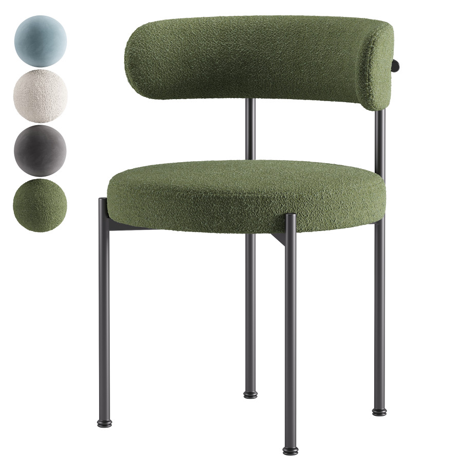 Inesse Dining Chair 3D Model for Corona | CGMood