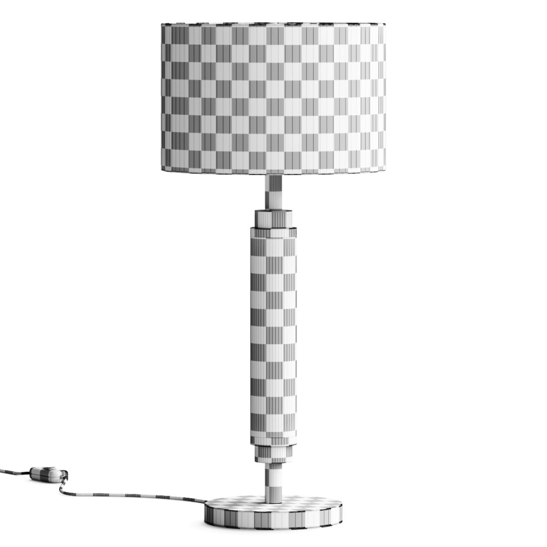 Northern Lights Walton Table Lamp - 3D Model for VRay, Corona