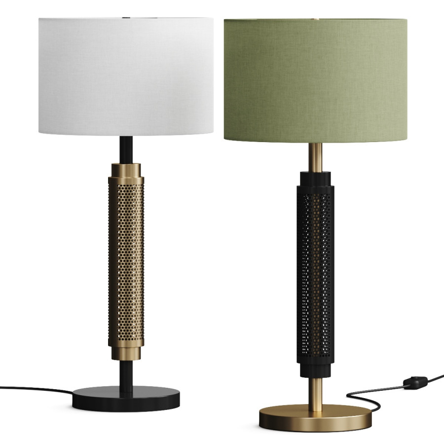 Northern Lights Walton Table Lamp - 3D Model for VRay, Corona