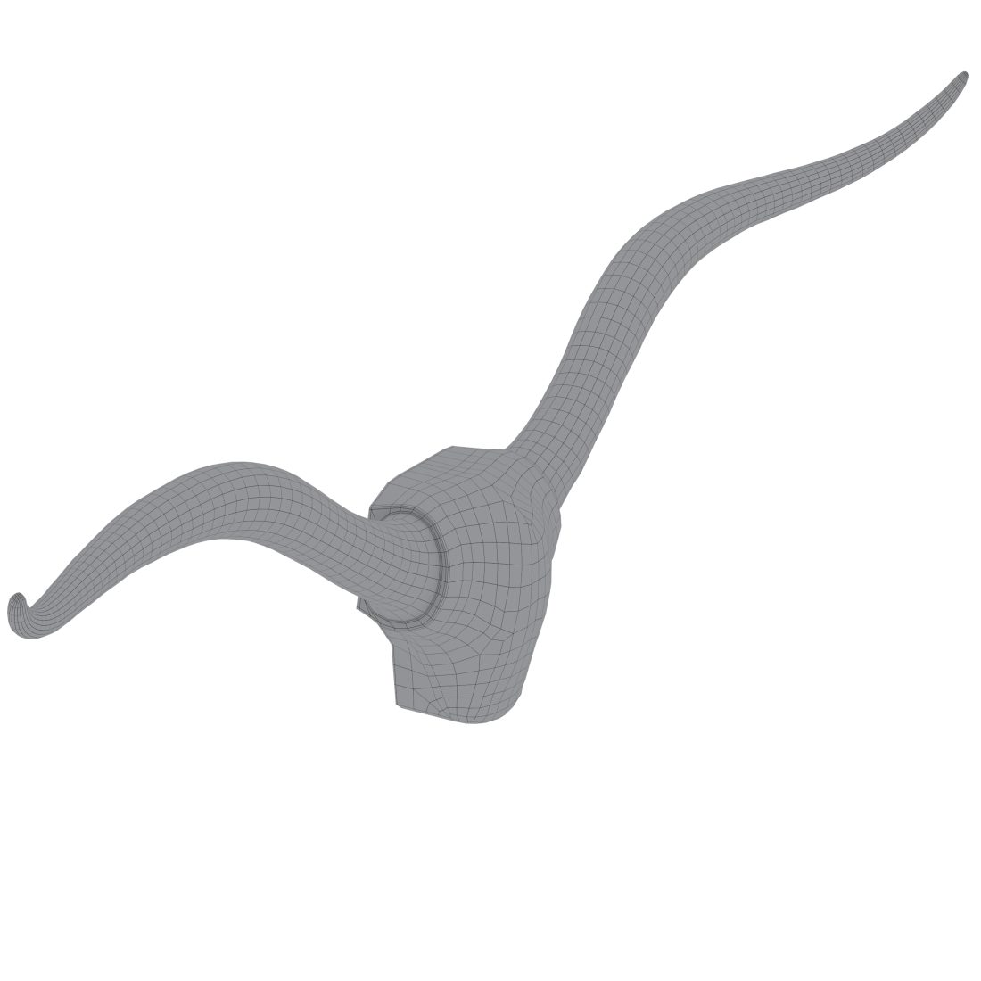 Longhorn Wall Art By Pottery Barn - 3D Model for VRay, Corona