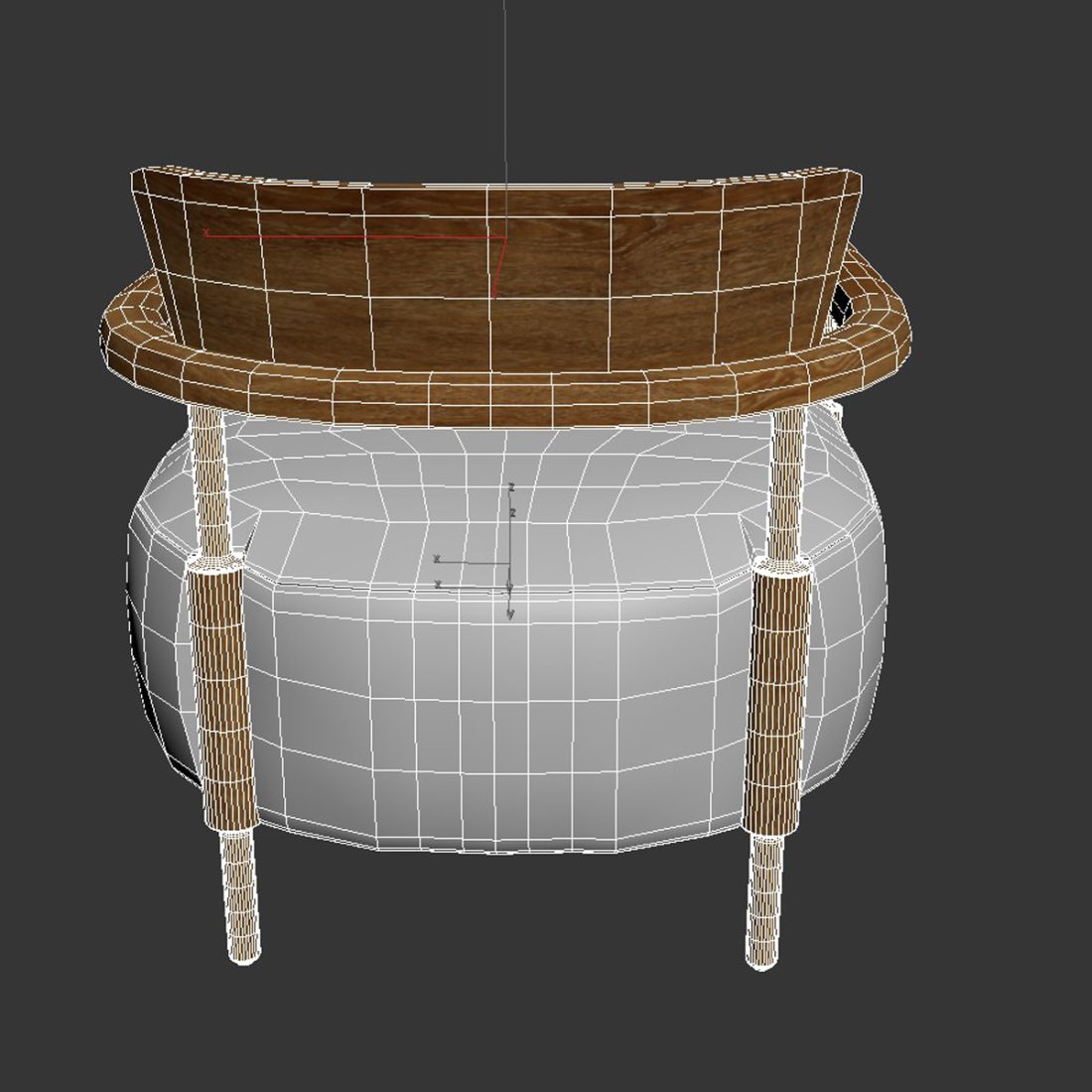Amber Lewis Four Hands Bennett Chair - 3D Model for Corona