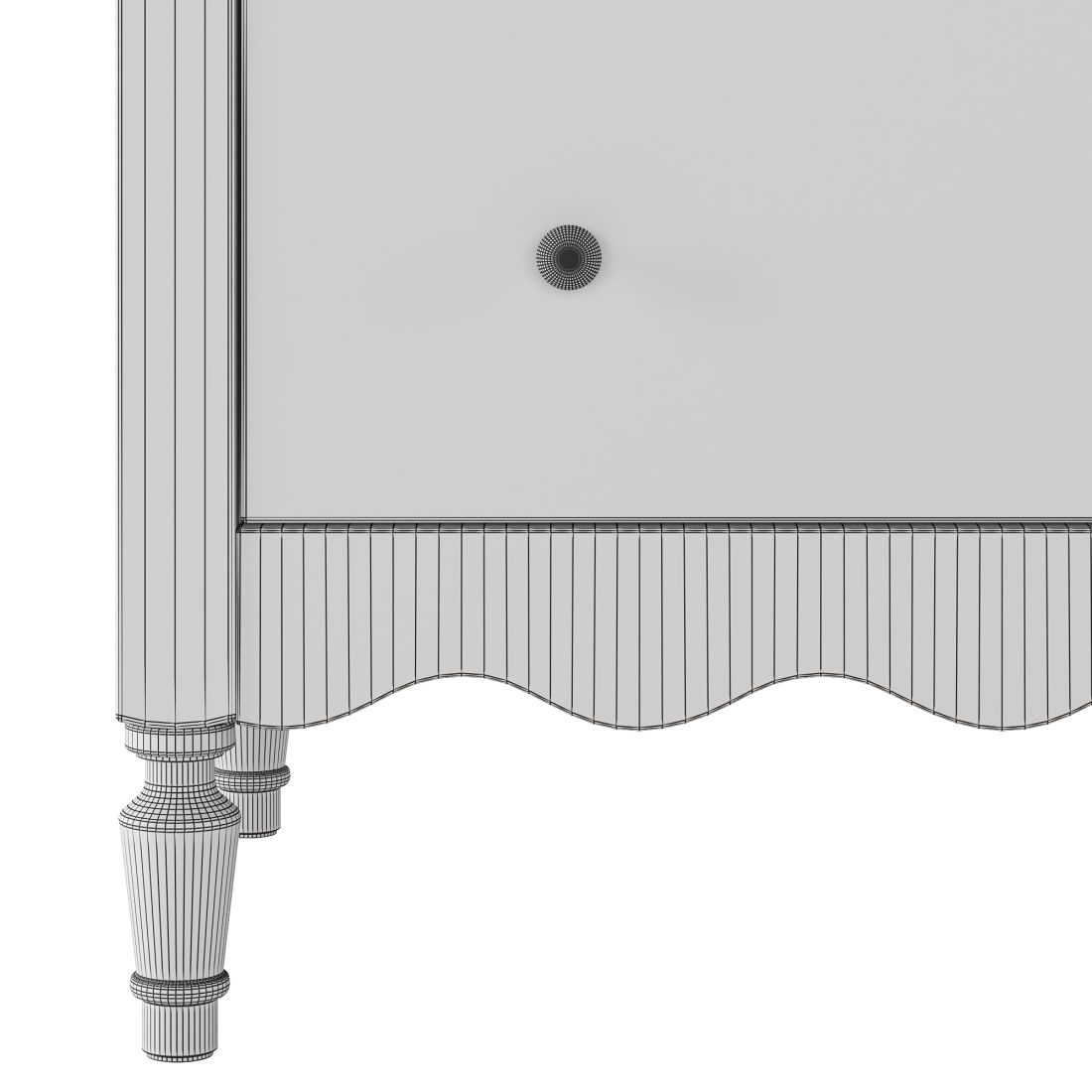 Camille 6-Drawer Dresser - 3D Model for Corona