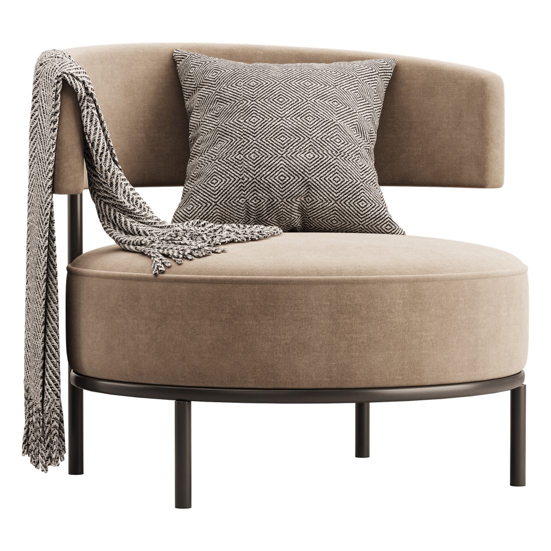 Nordic Sepia Chair - 3D Model for Corona