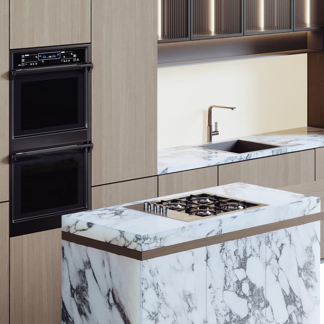 Kitchen 37 3D Model for VRay, Corona | CGMood