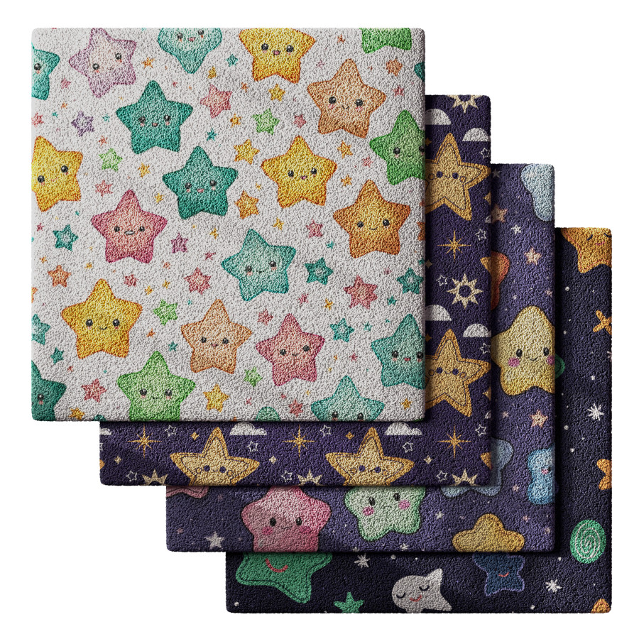 Kids Carpet Set 40 - 3D Model for Corona