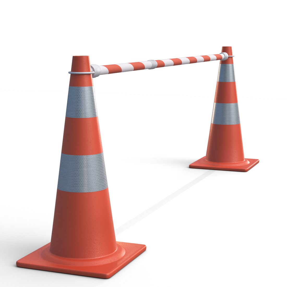 Set Of Road Traffic Cones 3D Model for Corona | CGMood