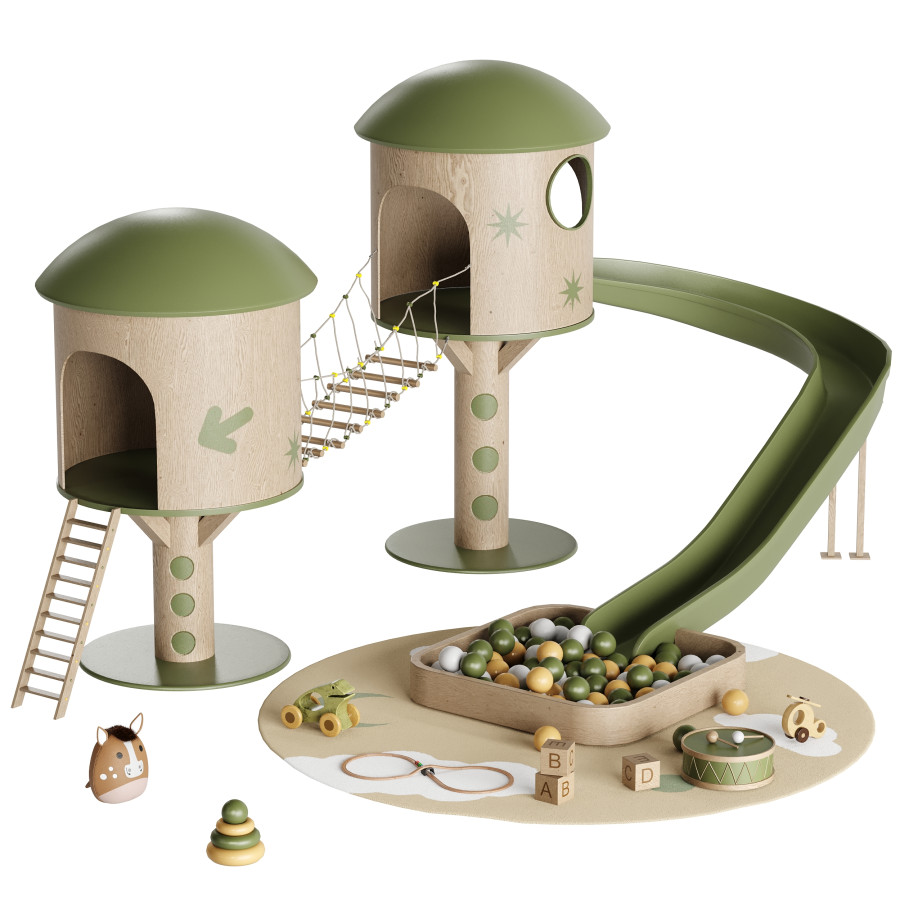 Childrens Play Area 3 3D Model for VRay, Corona | CGMood