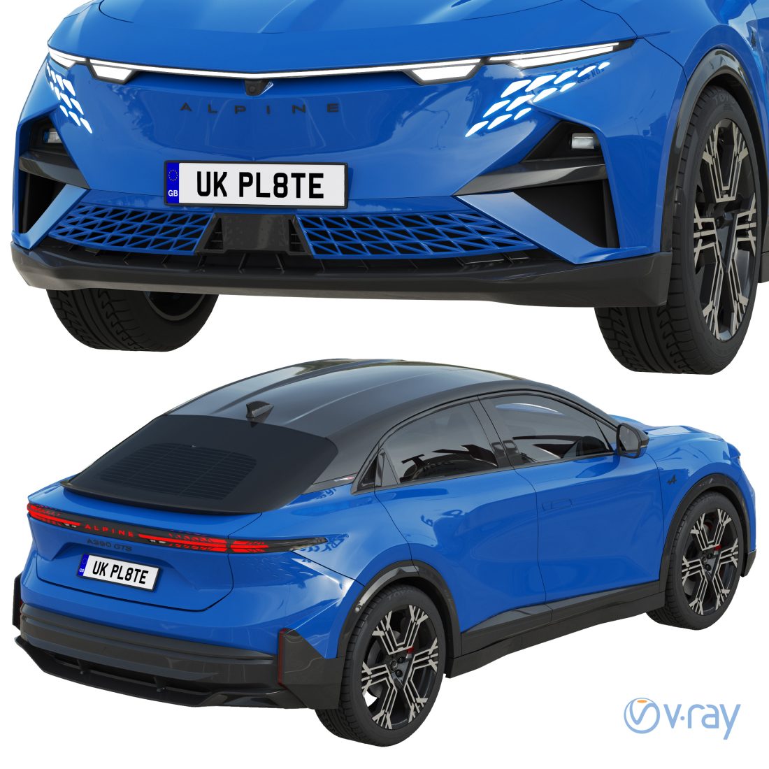 Alpine A390 GTS 2026 3D Model for VRay | CGMood