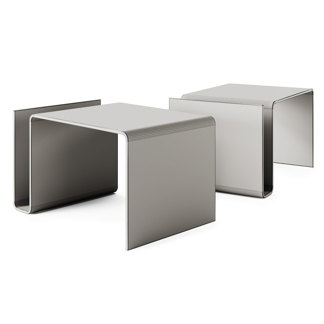 Sklum Crhis And Diora Glass Coffee Tables - 3D Model for Corona