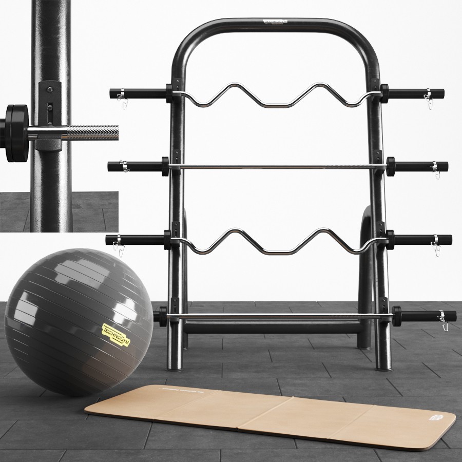 Technogym Gym Set - 3D Model for Corona