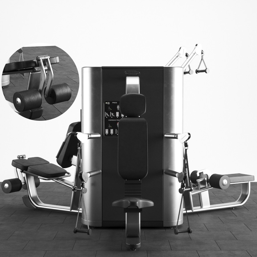 Technogym Gym Set - 3D Model for Corona