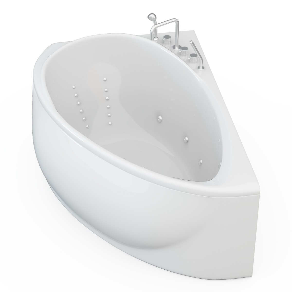 Corner Bath 3D Model for VRay | CGMood