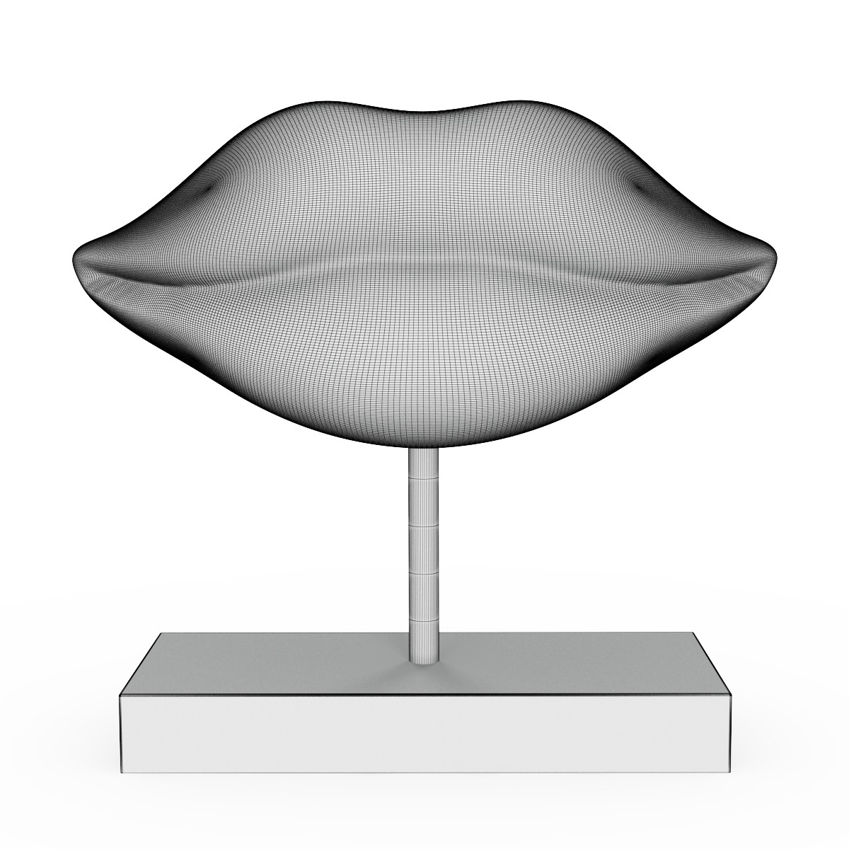 Figurine Lips - 3D Model for VRay
