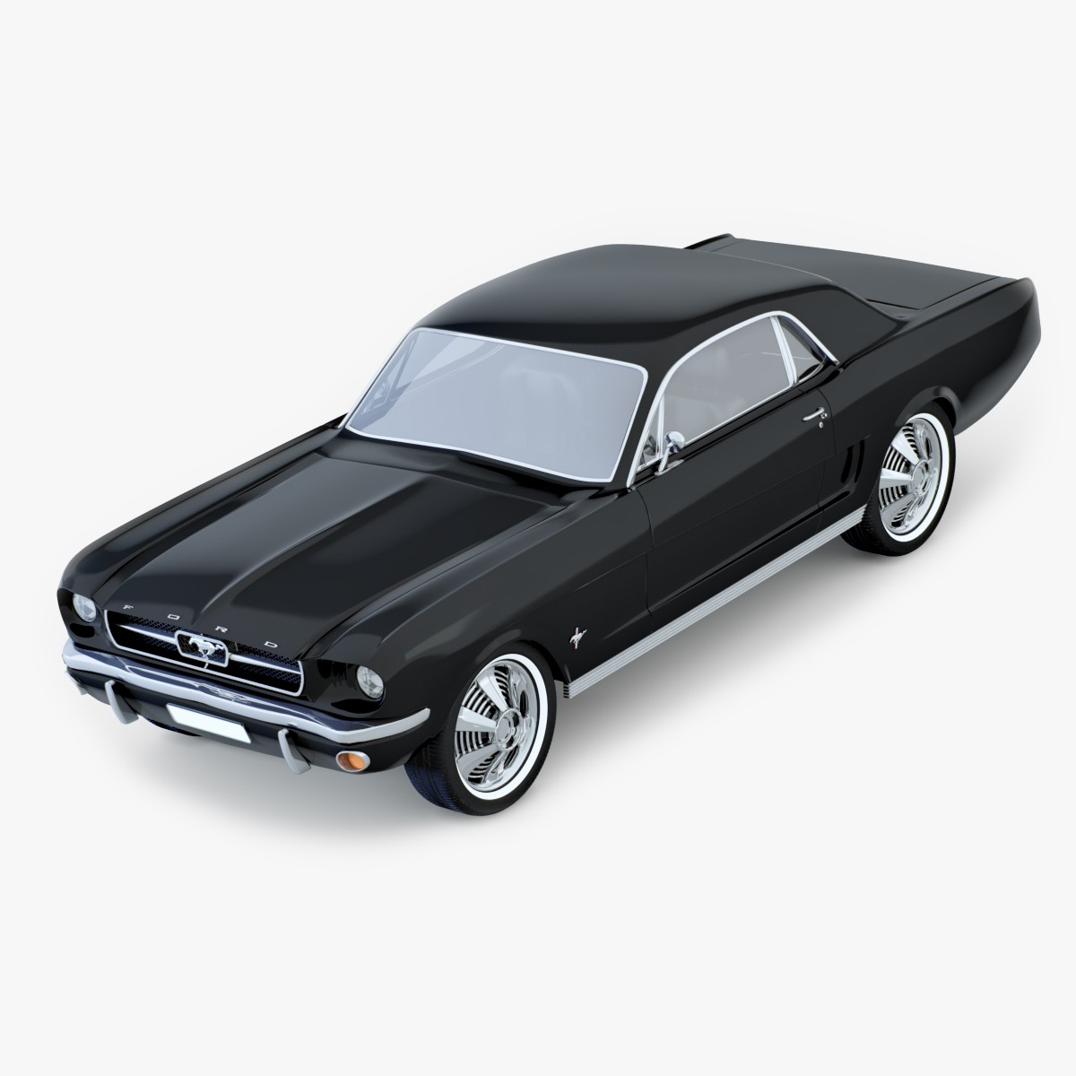 Ford Mustang - 3D Model for VRay