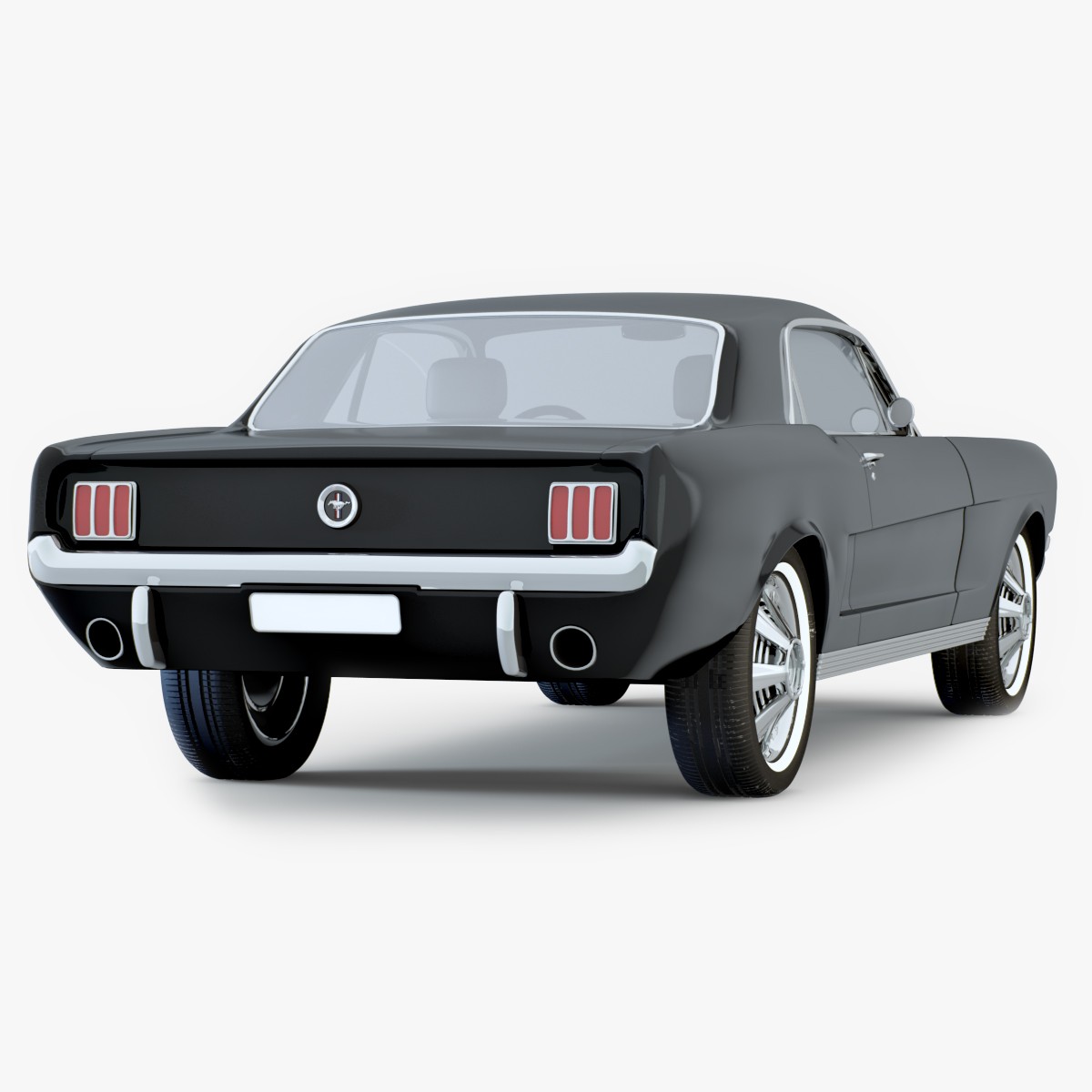 Ford Mustang - 3D Model for VRay