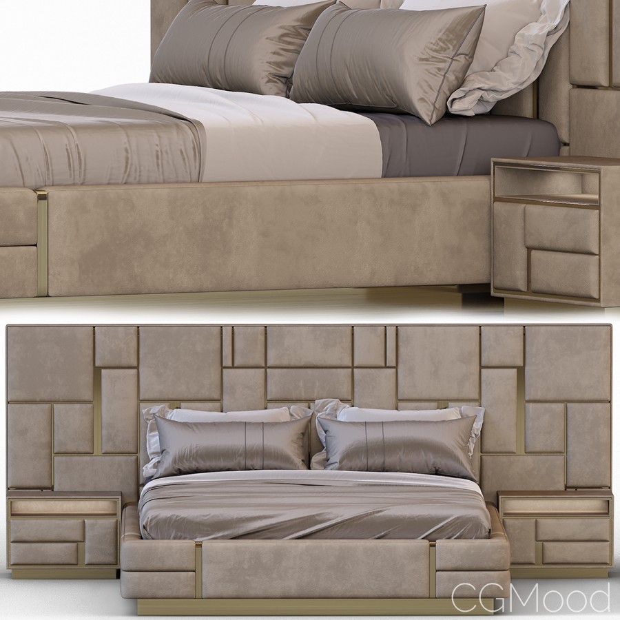 Visionnaire Bed Beloved - 3D Model for Corona