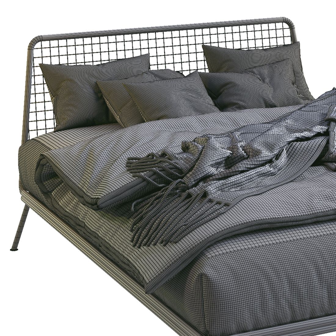 Niander Mesh Bed - 3D Model for Corona