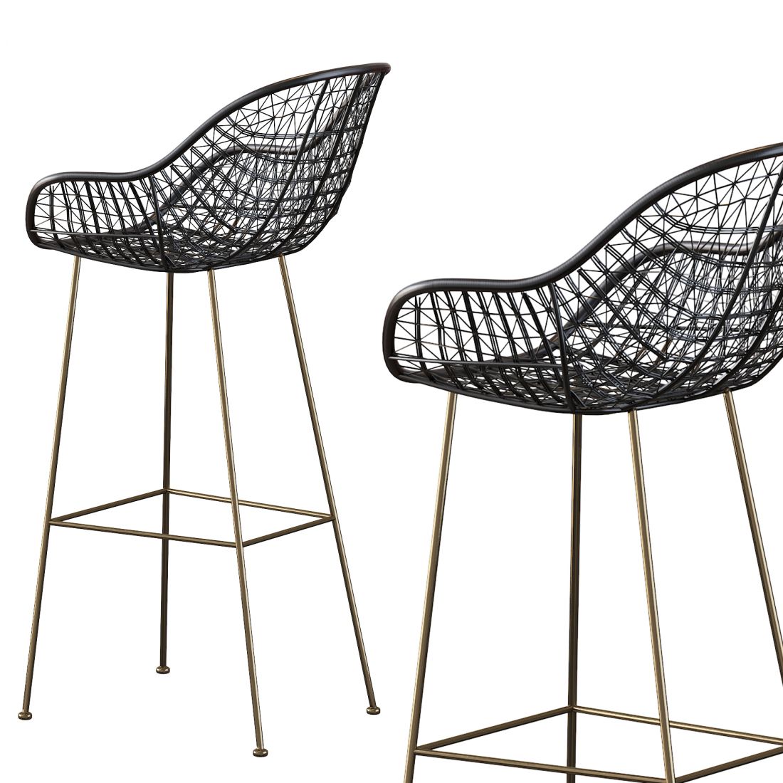 Pacific Basket Barstool 3D Model for Corona | CGMood