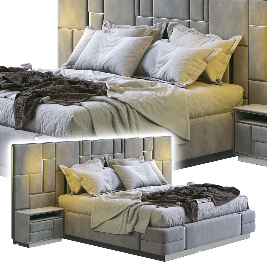 Visionnaire Bed Beloved - 3D Model for Corona