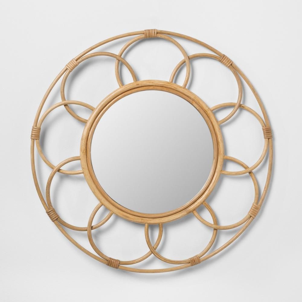 Black Velvet Studio Round Decorative Mirror - 3D Model for VRay