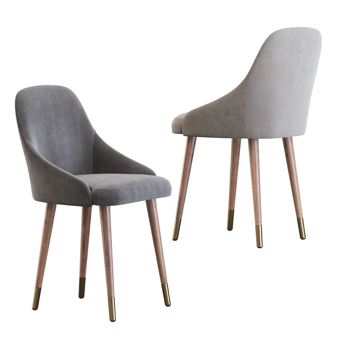 Velvet Modern Chair 3D Model for Corona | CGMood