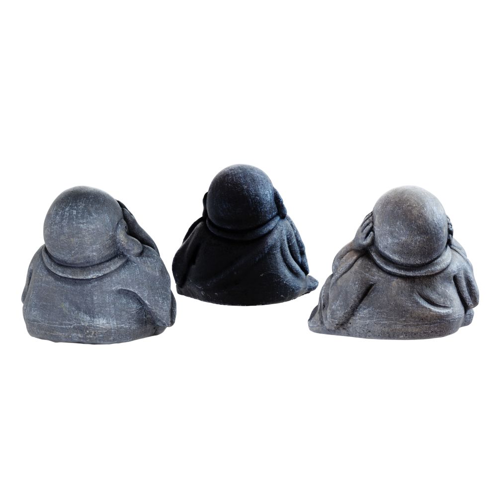 Three Buddha Statues - 3D Model for VRay