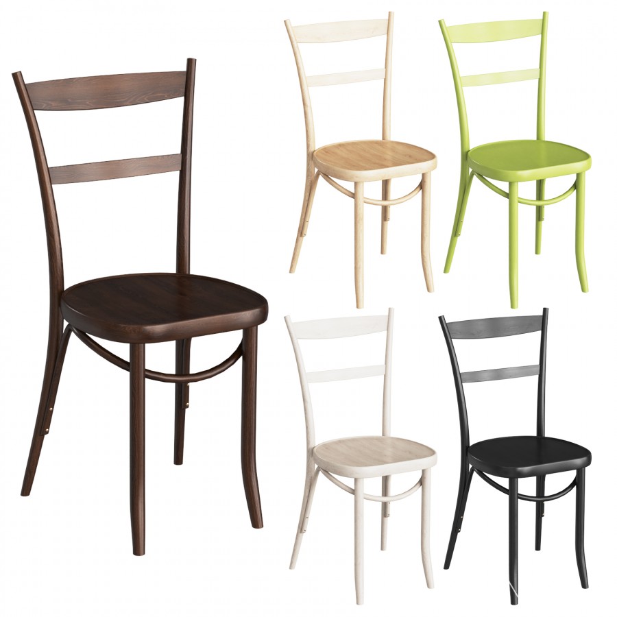 Thonet No.100 La Verna Chair - 3D Model for VRay, Corona