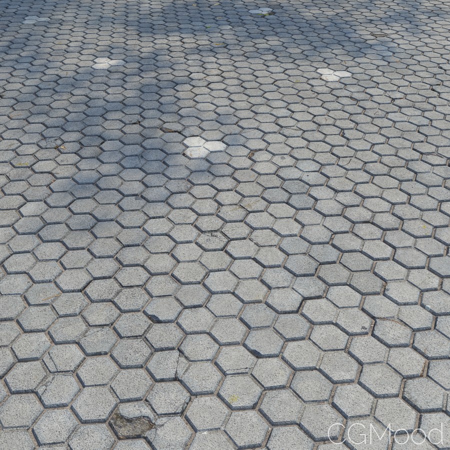 Floor Tiles - 3D Model for VRay
