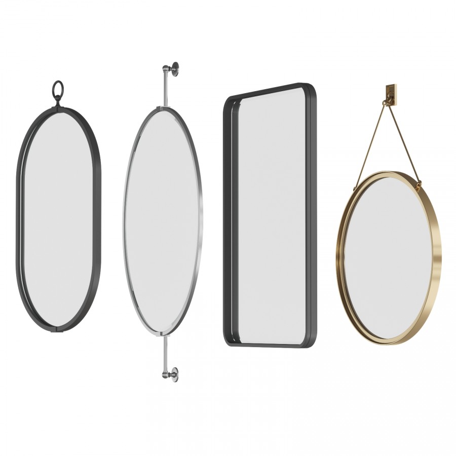 Waterworks Mirrors Collection - 3D Model for VRay
