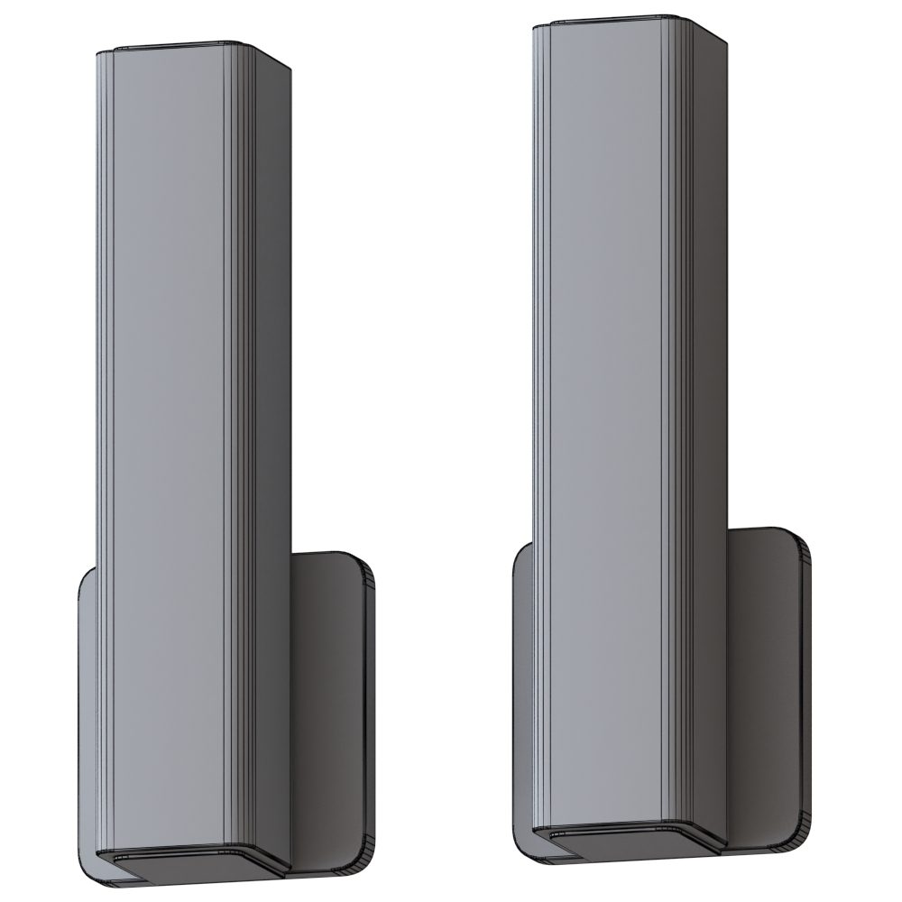 Modern Square Sconce By Dals - 3D Model for VRay, Corona