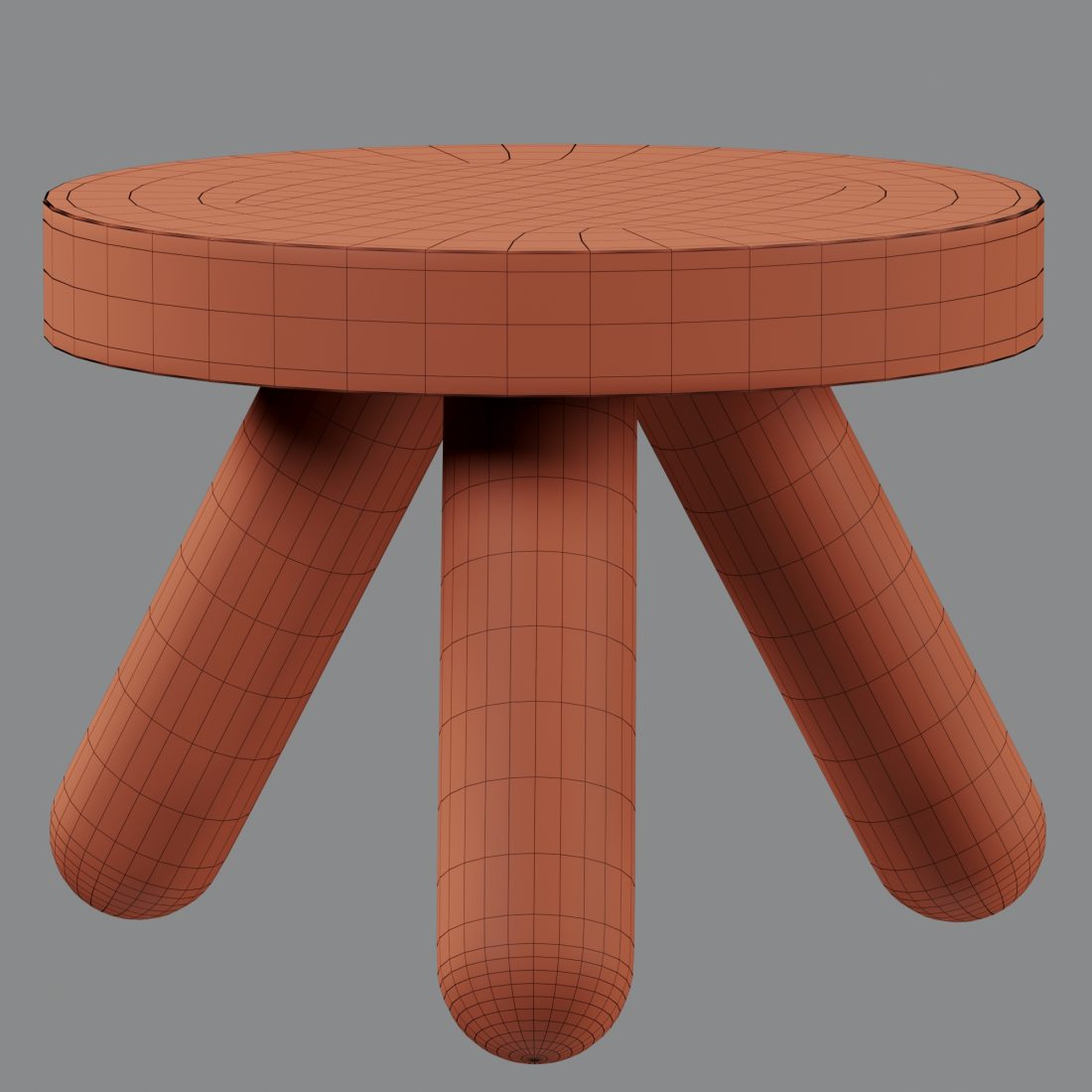 Jaxx Side Red Marble Table By Cb2 - 3D Model for VRay, Corona