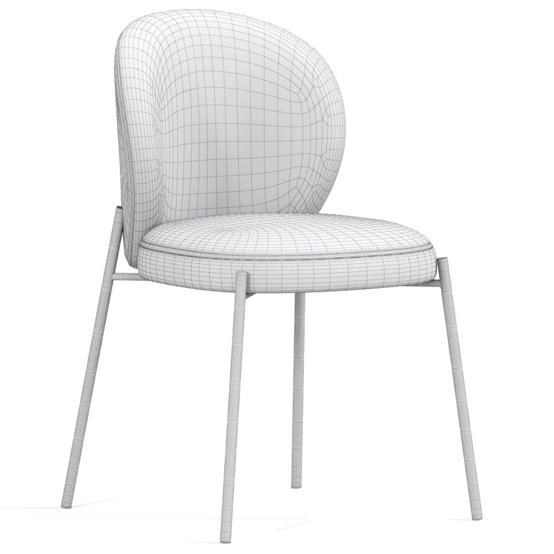 Cult Elisa Wingback Dining Chair Table 3D Model for VRay, Corona | CGMood
