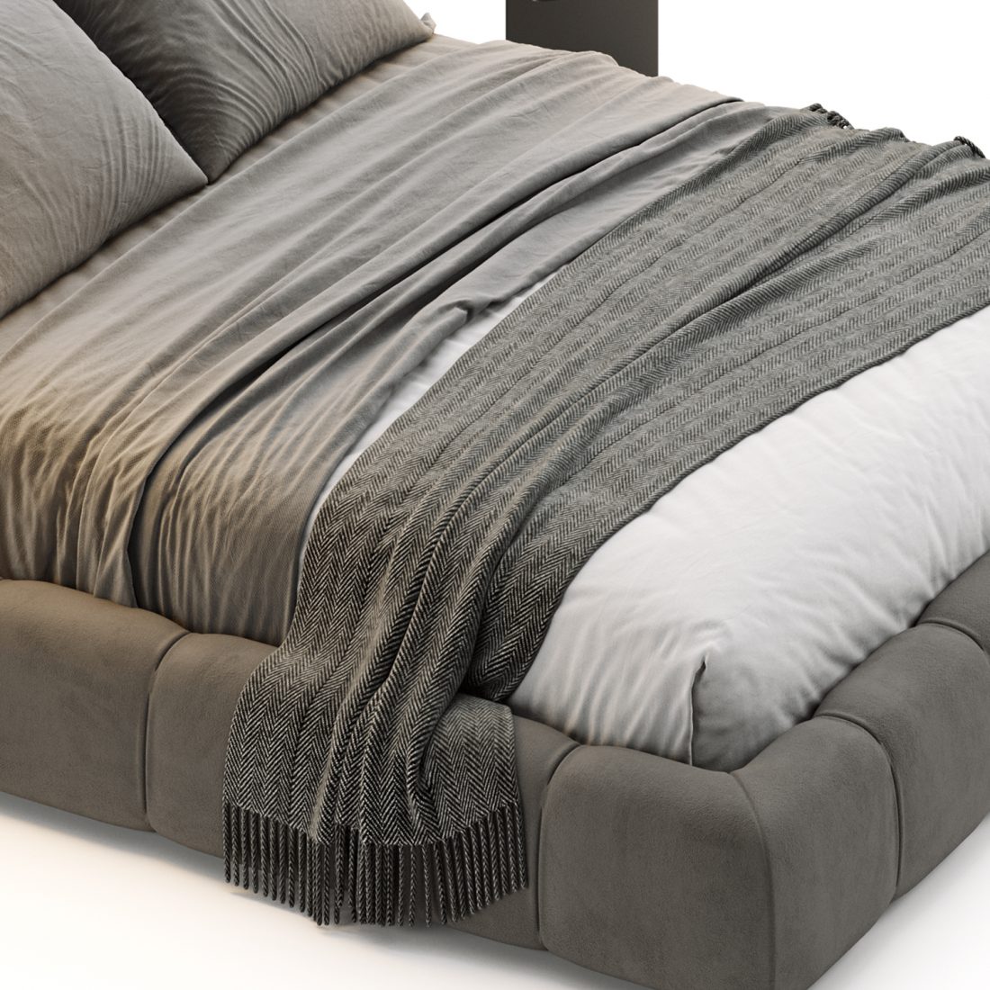 B&B Italia Tufty Bed - 3D Model for VRay, Corona