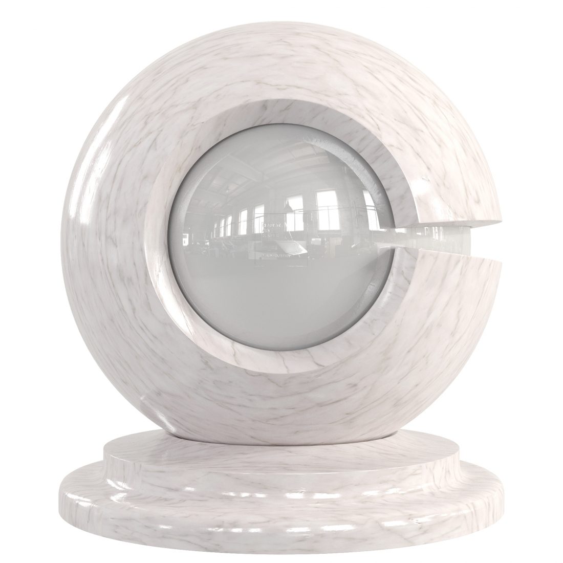 Light Mat Grey Marble - 3D Model for VRay, Corona