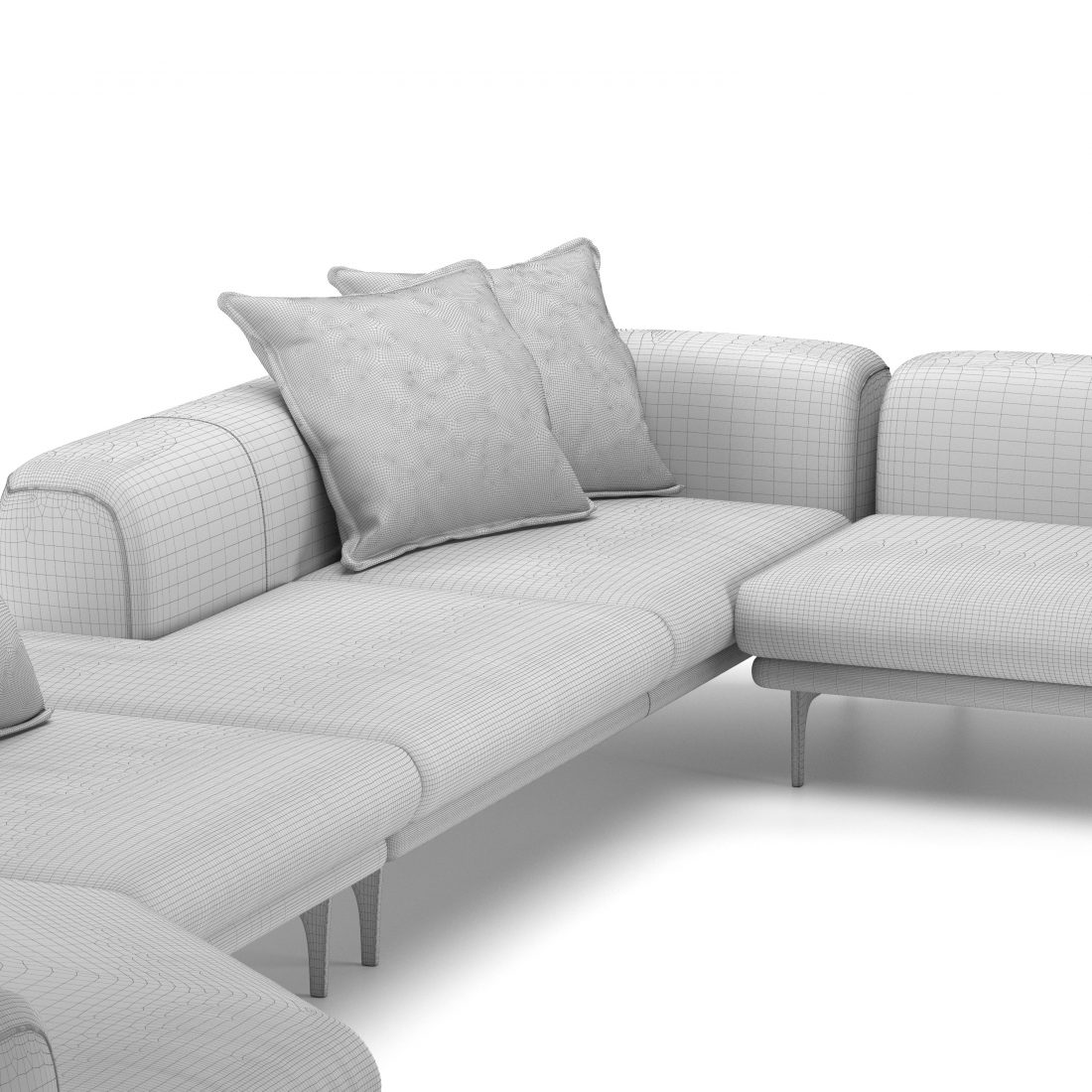 Oblo Modular Sofa By Natuzzi Italia - 3D Model for Corona