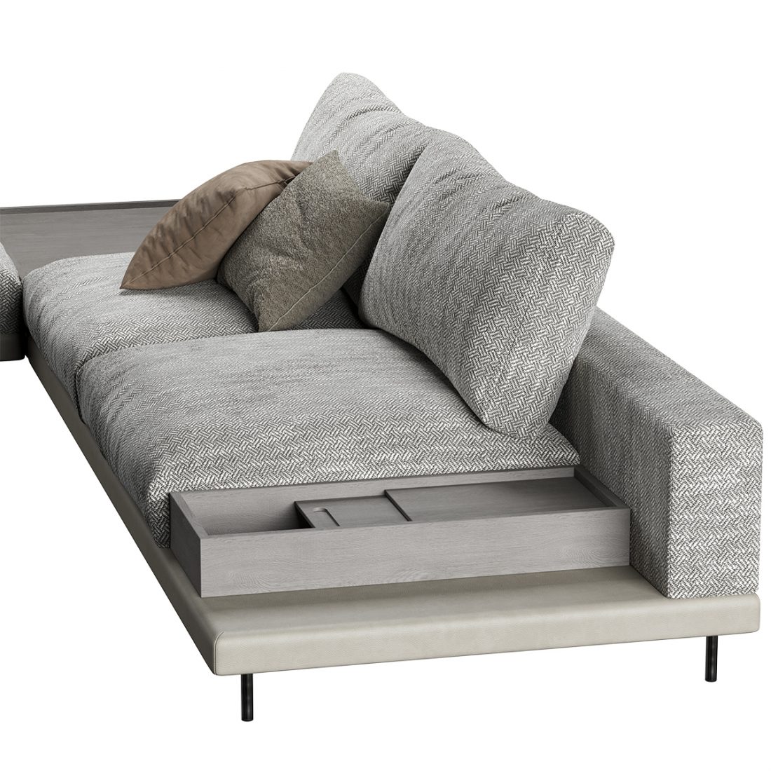 Sofa Space Sectional Sofaclub - 3D Model for Corona