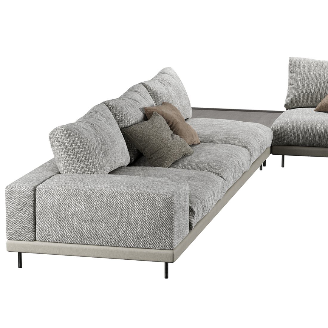 Sofa Space Sectional Sofaclub - 3D Model for Corona