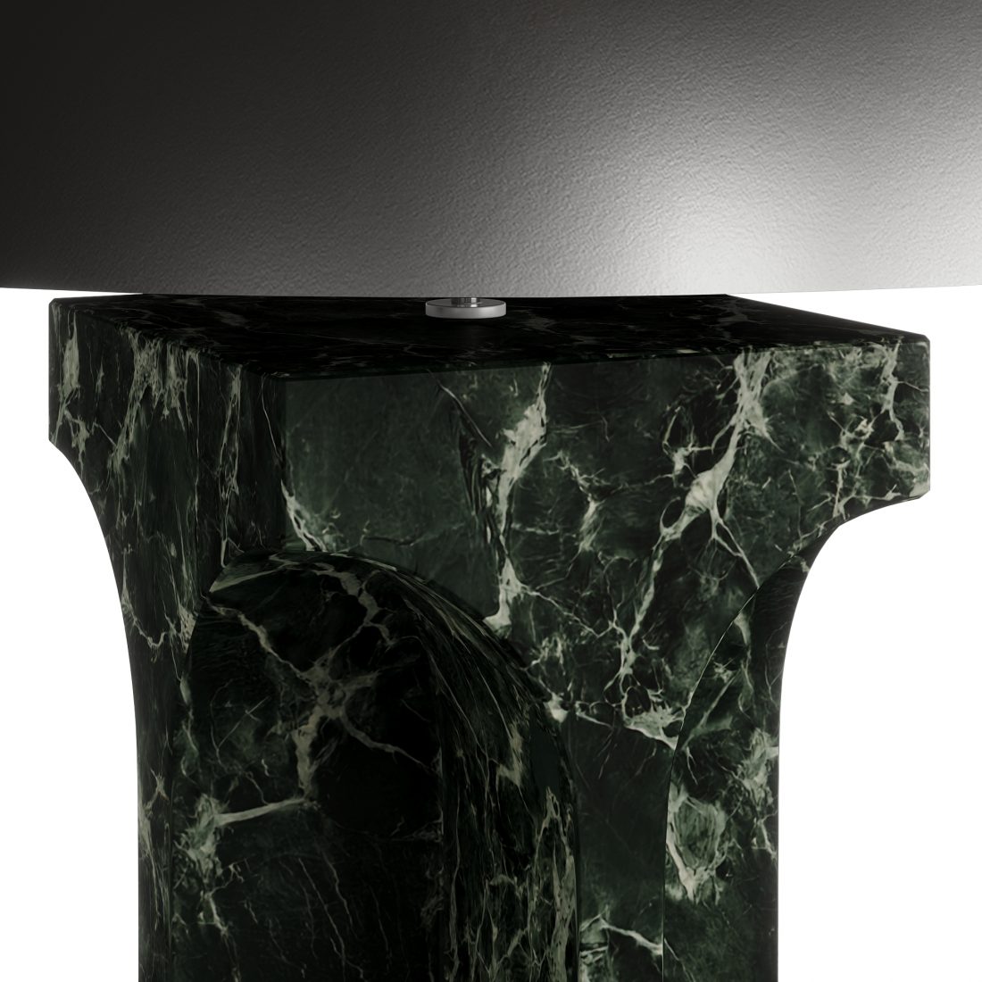Fendi Roxie Table Lamp Verde Alpi Green Marble - 3D Model for VRay, Corona