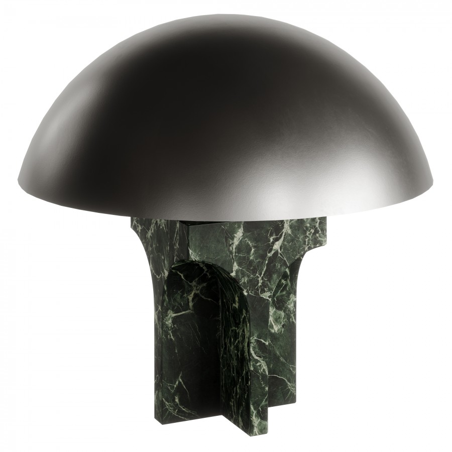 Fendi Roxie Table Lamp Verde Alpi Green Marble - 3D Model for VRay, Corona