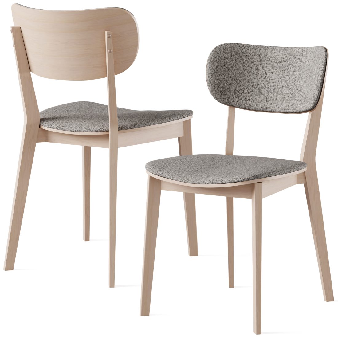 Dining Set 3 By Rowico Home - 3D Model for VRay, Corona